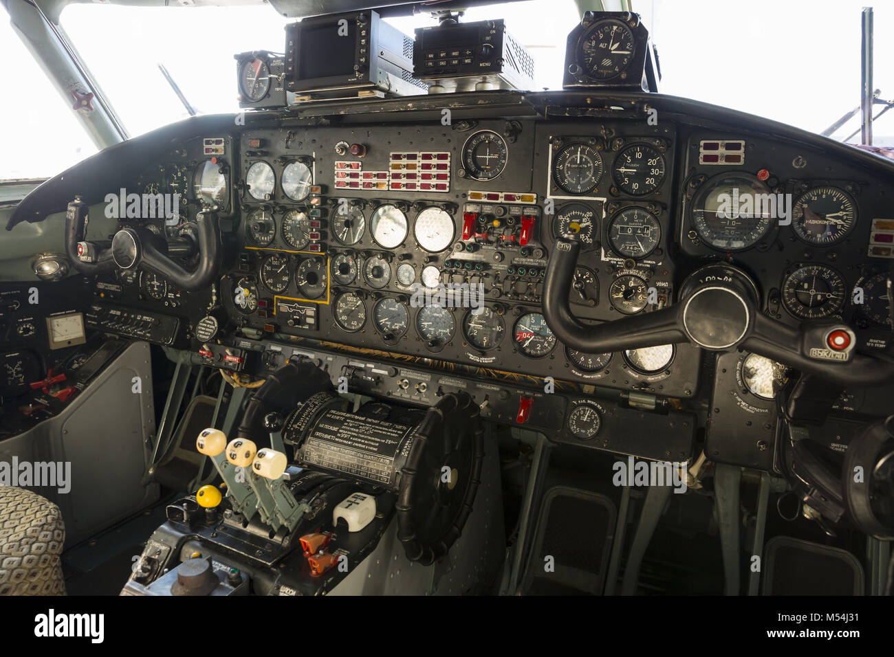 Contol panel on an airplane Stock Photo - Alamy