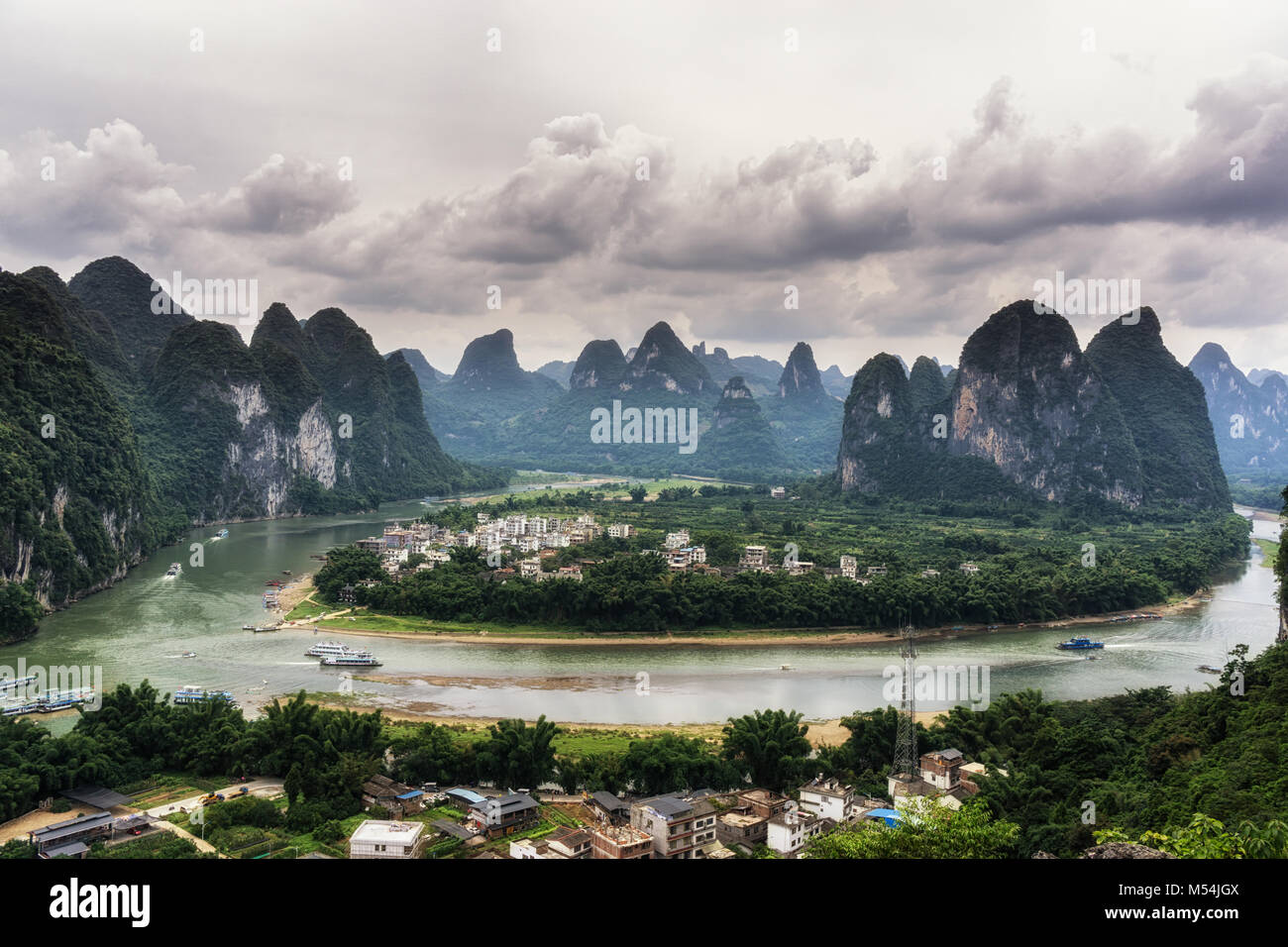 The xingping viewpoint Stock Photo - Alamy