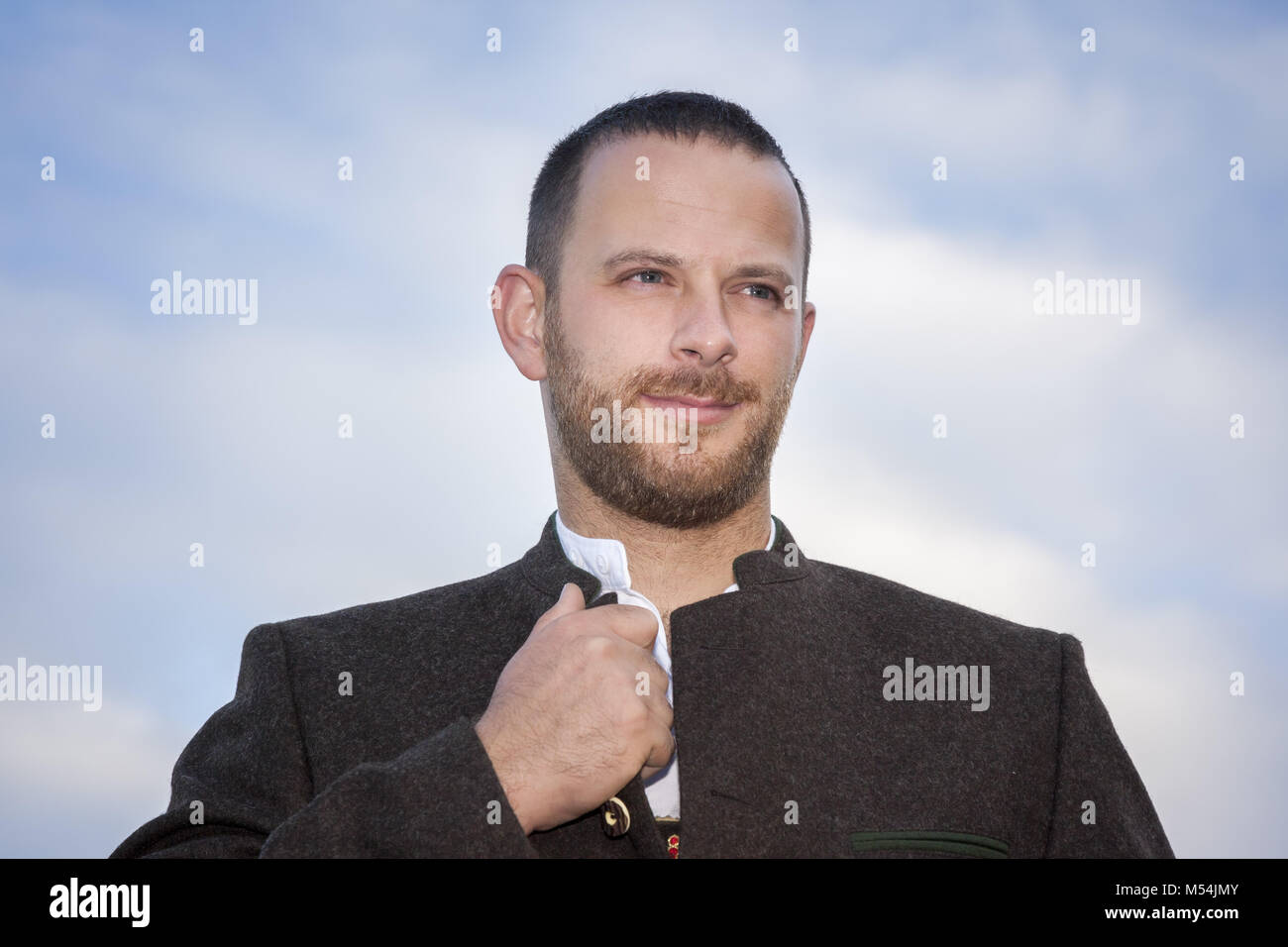 bavarian tradition man portrait Stock Photo - Alamy
