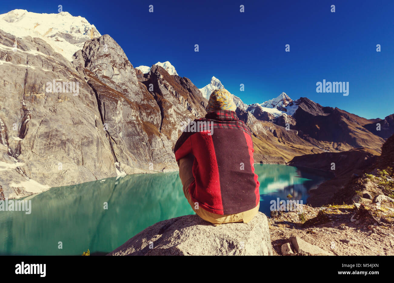 Hike in Peru Stock Photo - Alamy