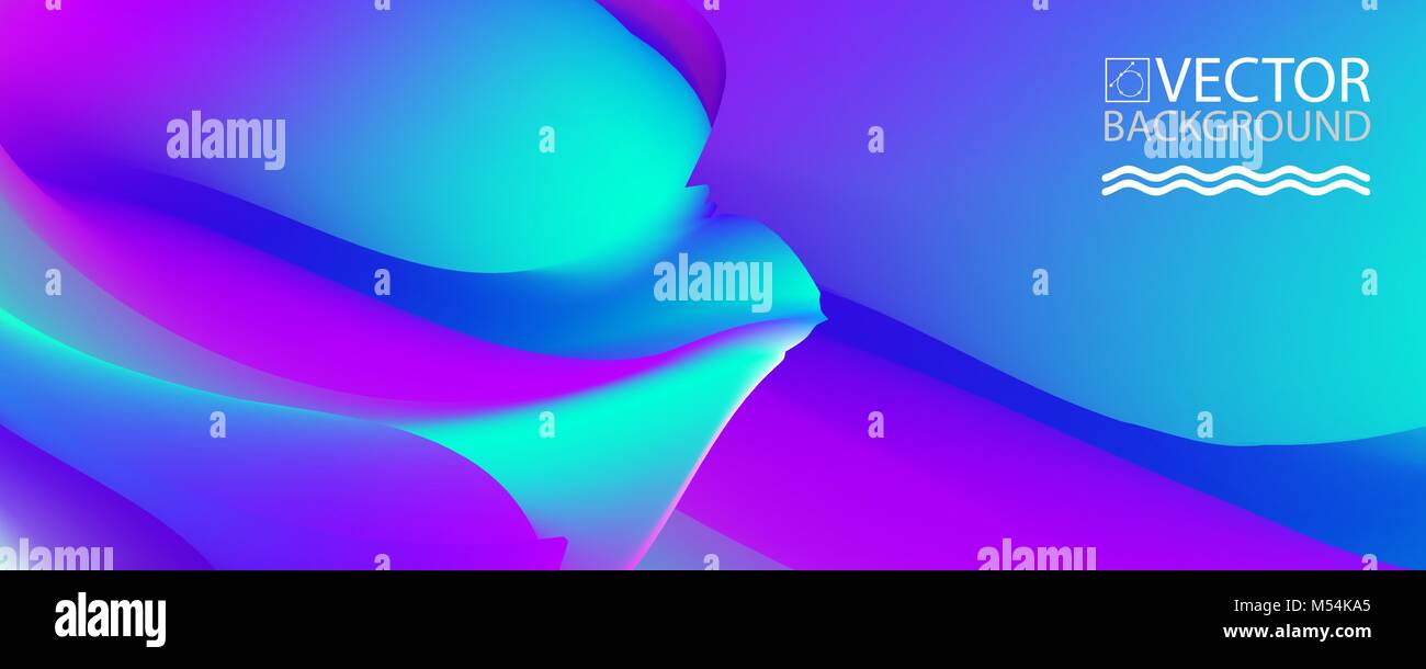 Abstract digital hologram style geometric trendy background. With place ...