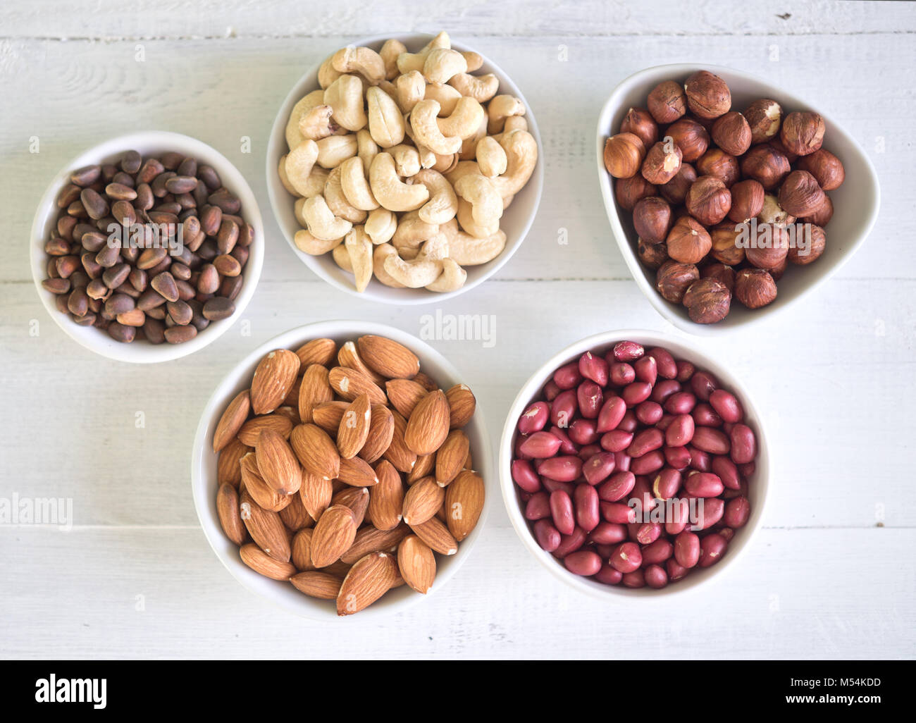 top view of nuts Stock Photo - Alamy