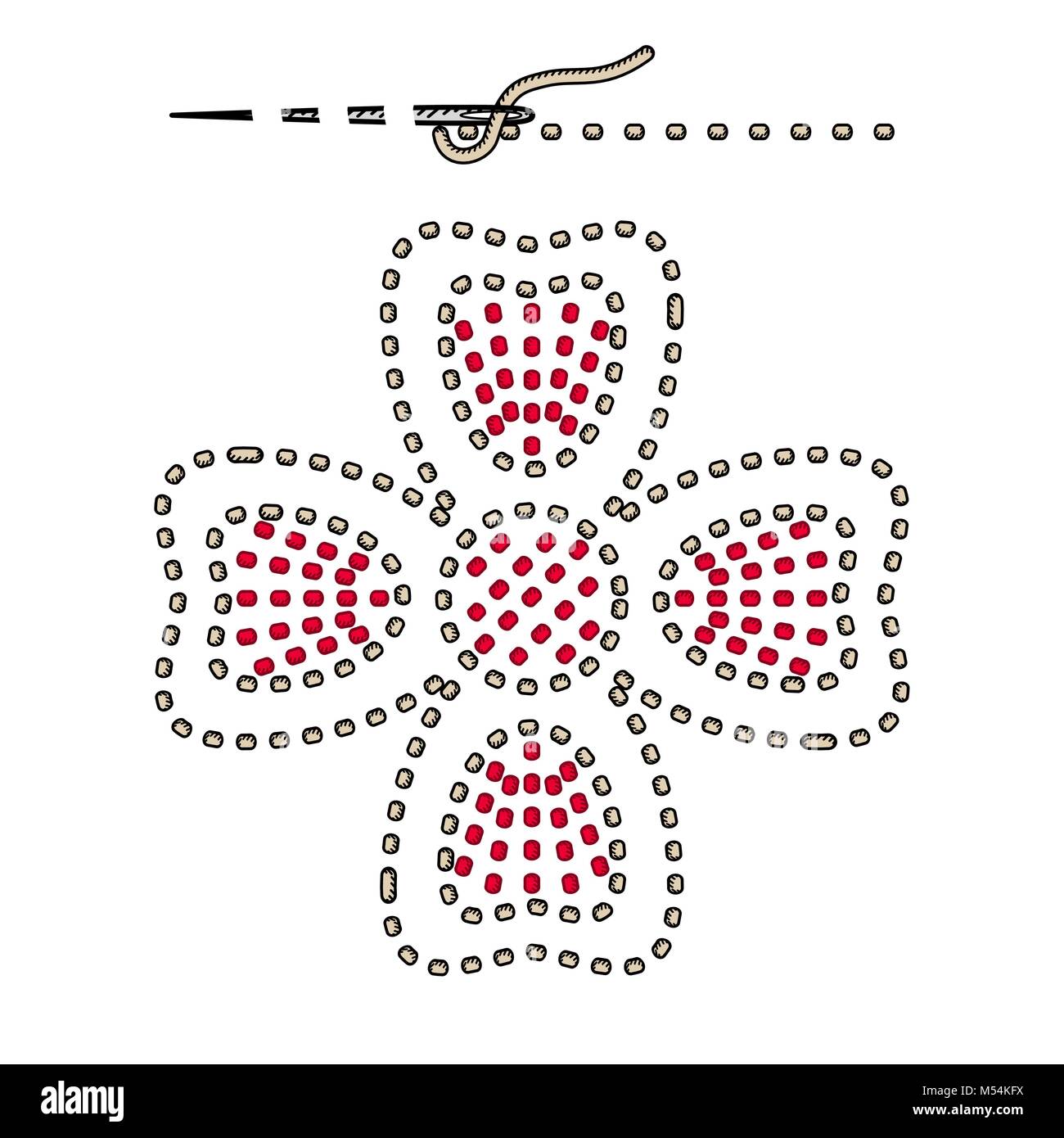 Embroidery Stitches Vector at Lacey Chandler blog