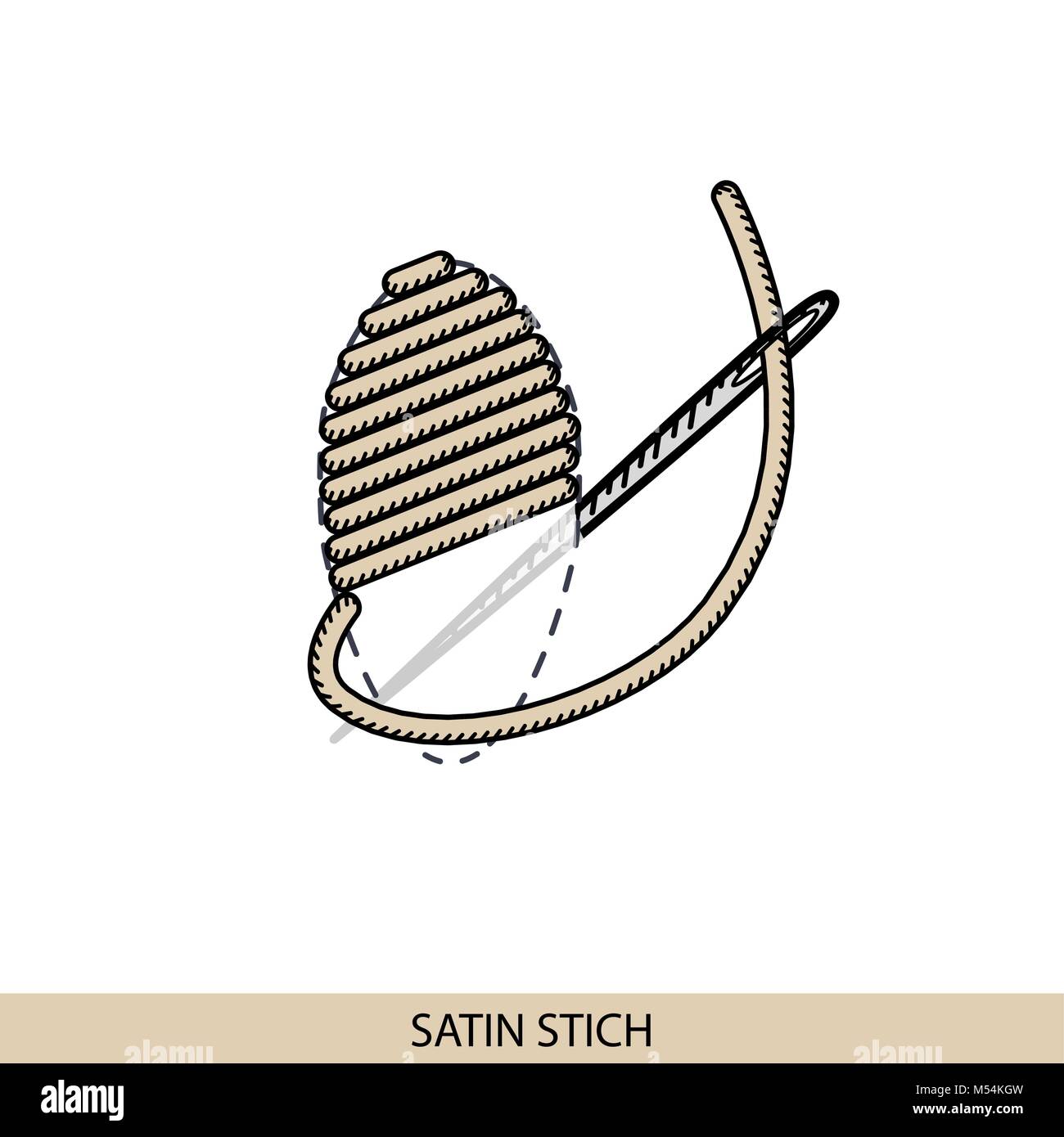 Satin stitch hi-res stock photography and images - Alamy