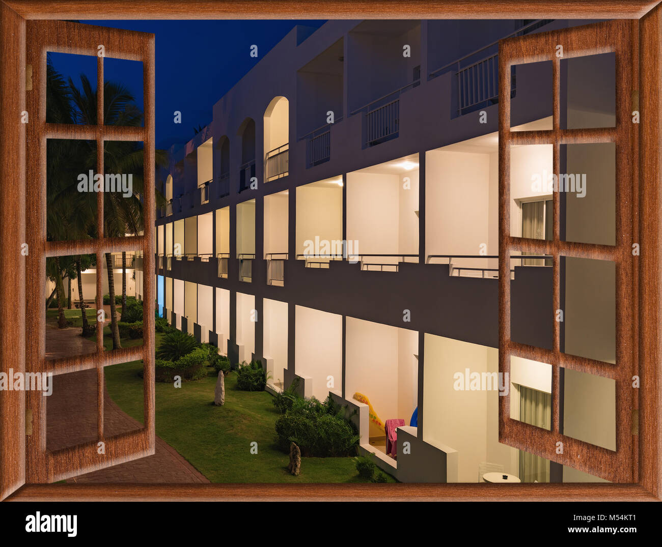 Hotel windows open view hi-res stock photography and images - Alamy