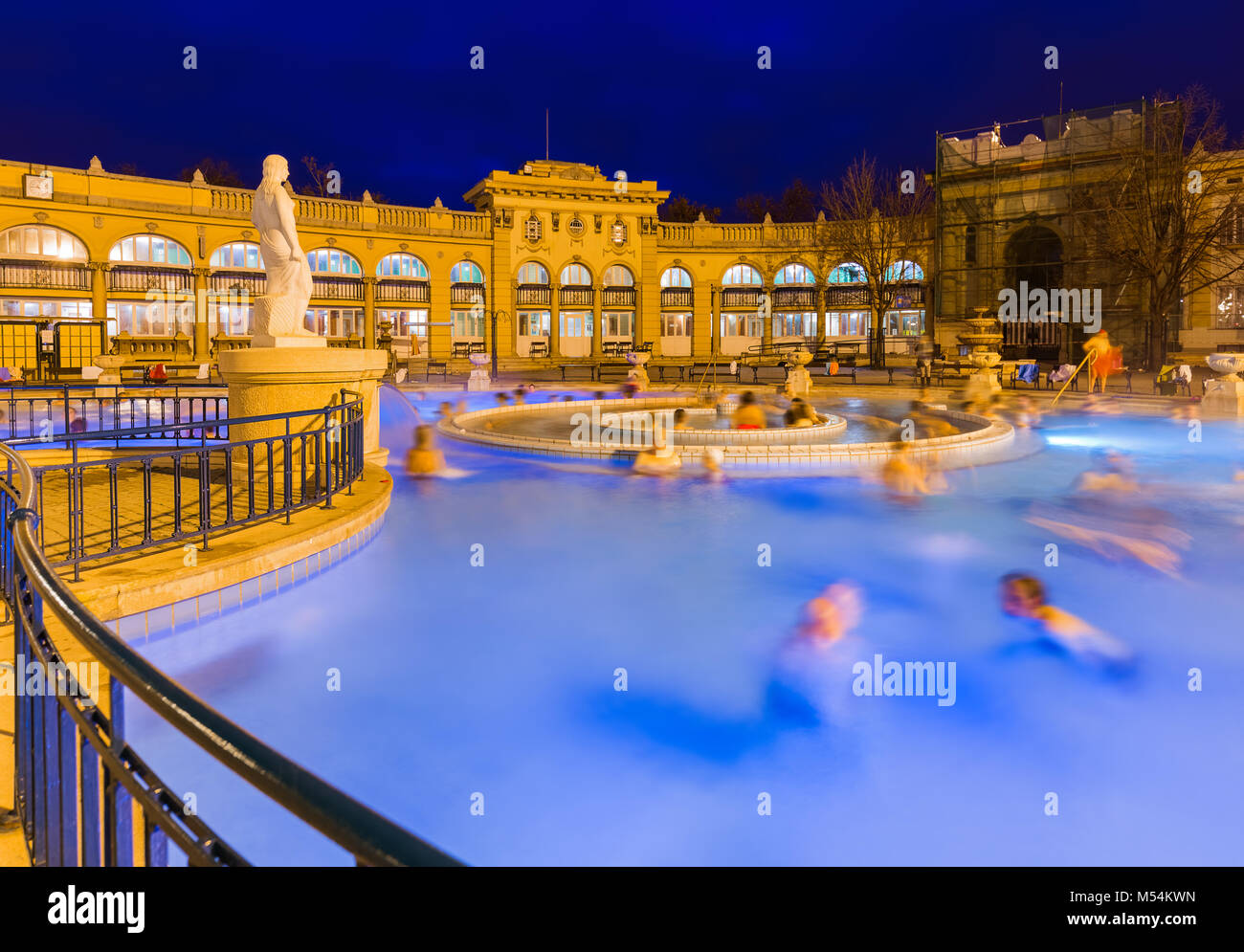 Szechnyi thermal bath spa in Budapest Hungary Stock Photo - Alamy