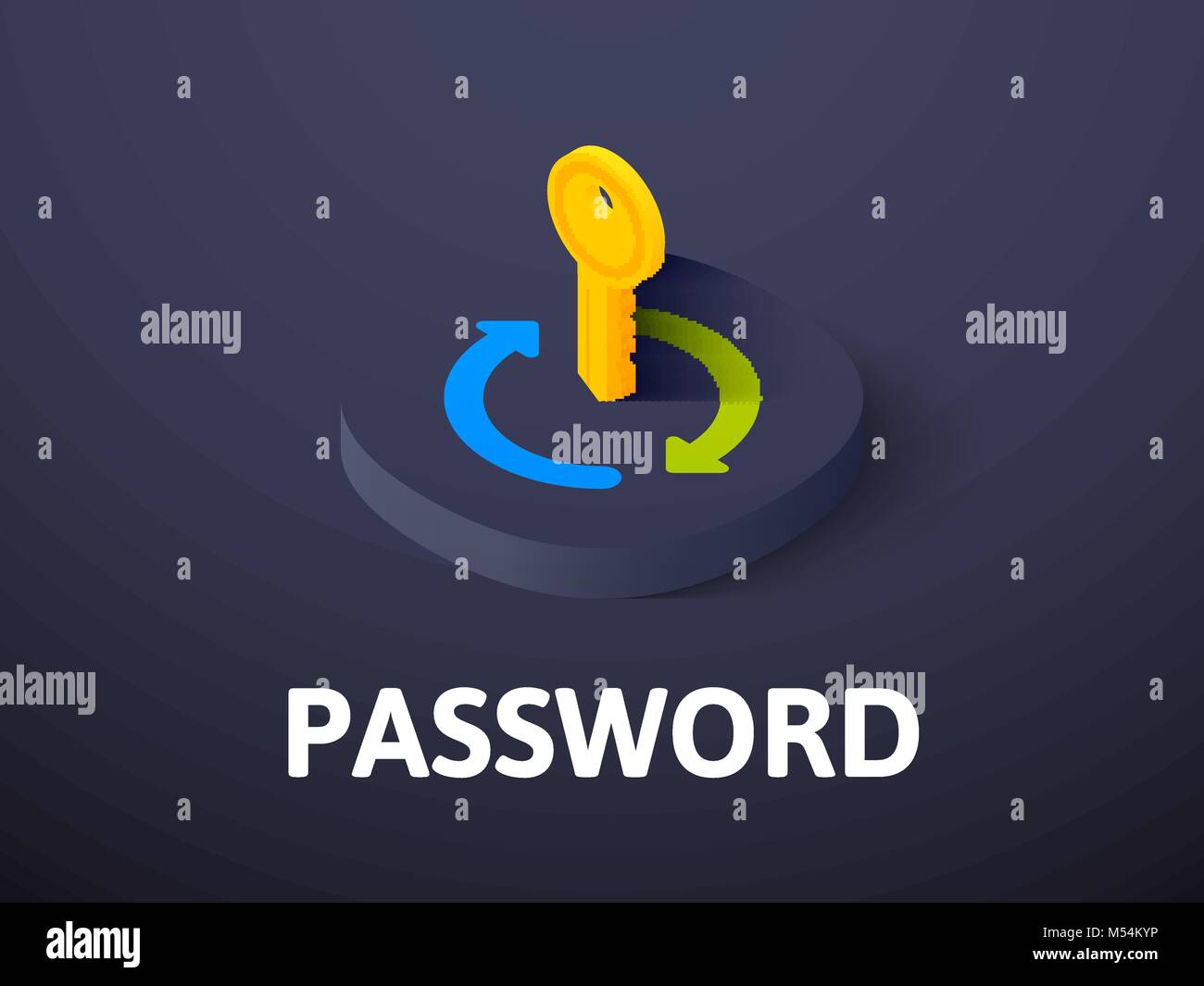 Password icon isolated on Stock Vector Images - Alamy