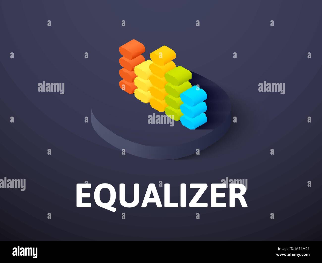 Round graphic equalizer hi-res stock photography and images - Alamy