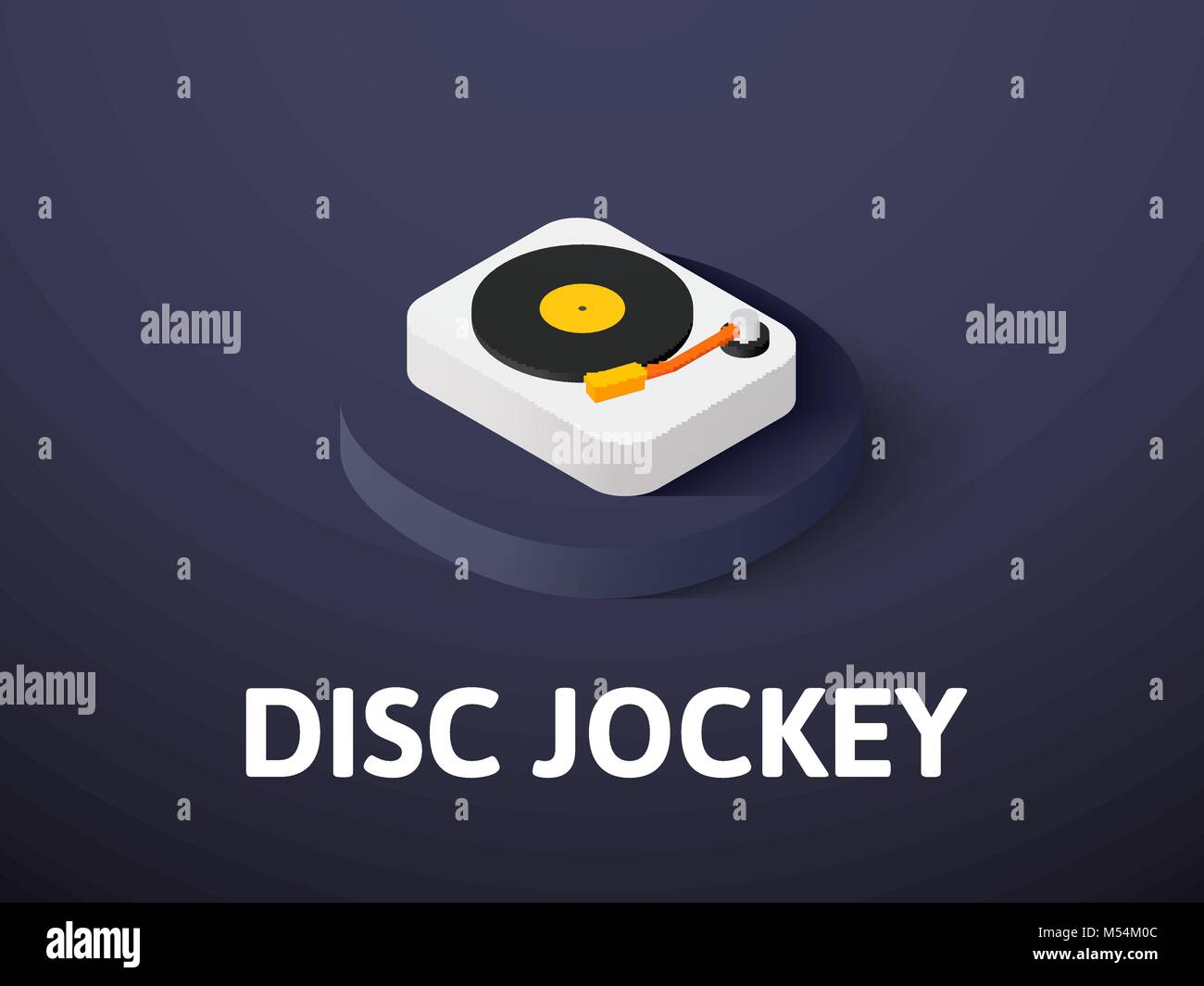 3d illustration disc jockey mixer Stock Vector Images - Alamy