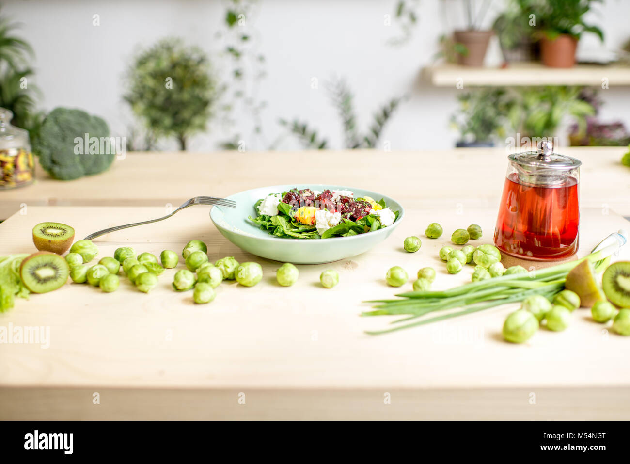 Healthy green food Stock Photo - Alamy