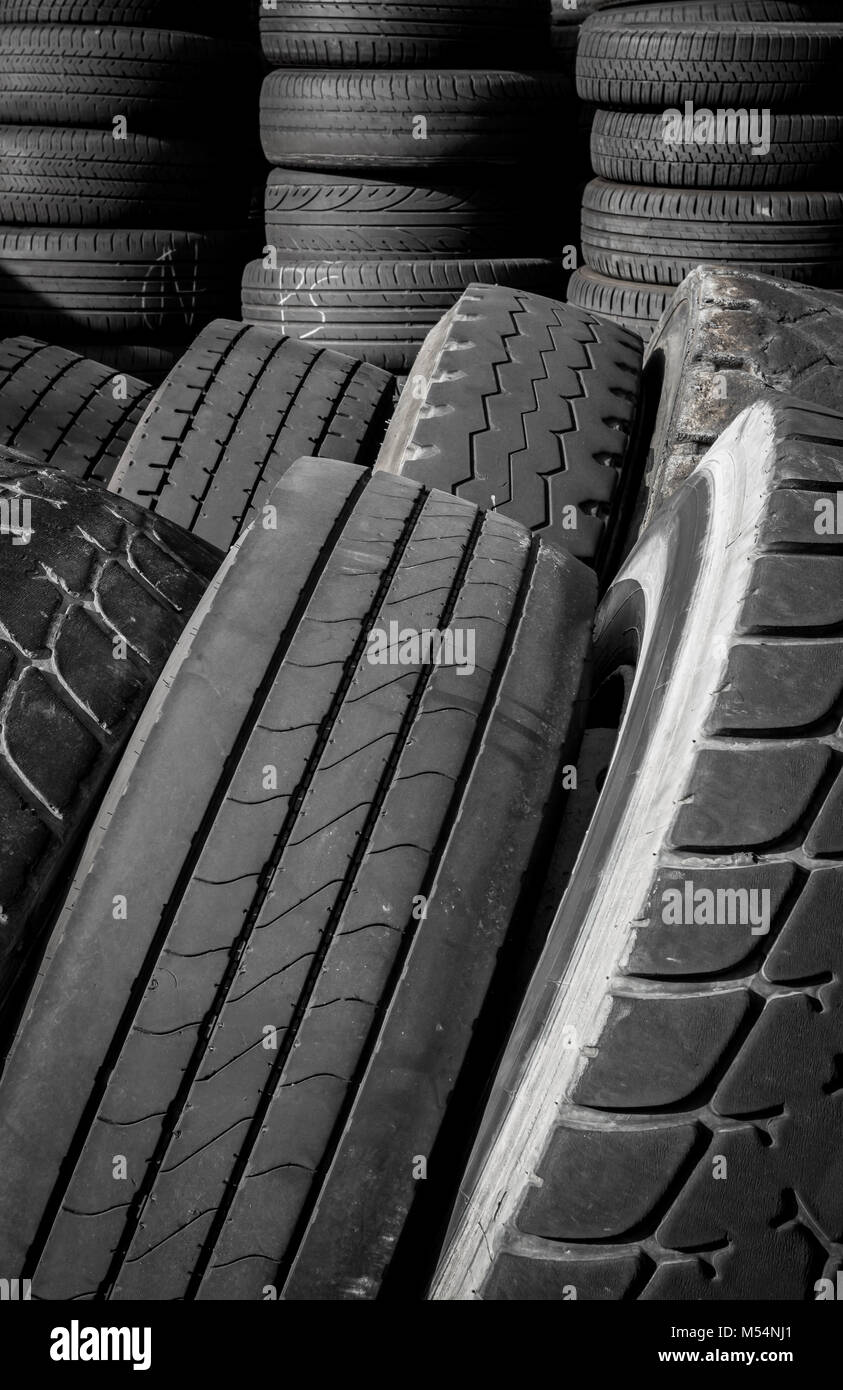 Stacks of old tires hi-res stock photography and images - Alamy