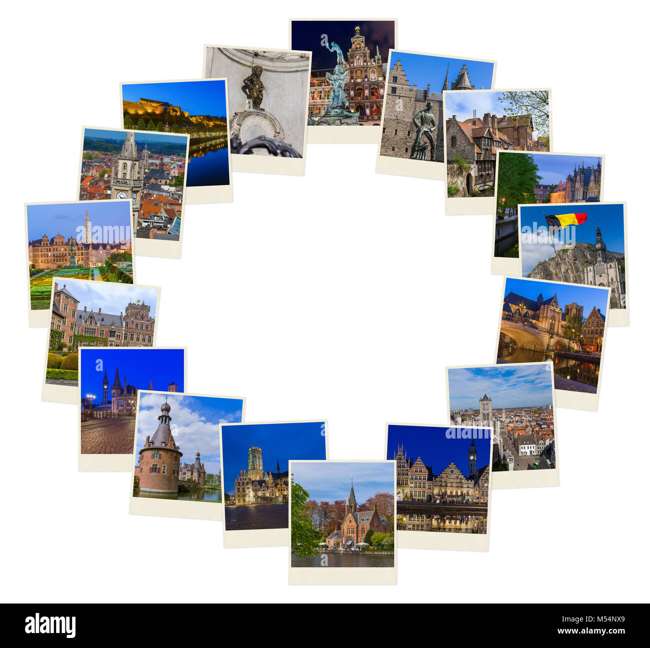Frame made of Belgium travel images (my photos Stock Photo - Alamy