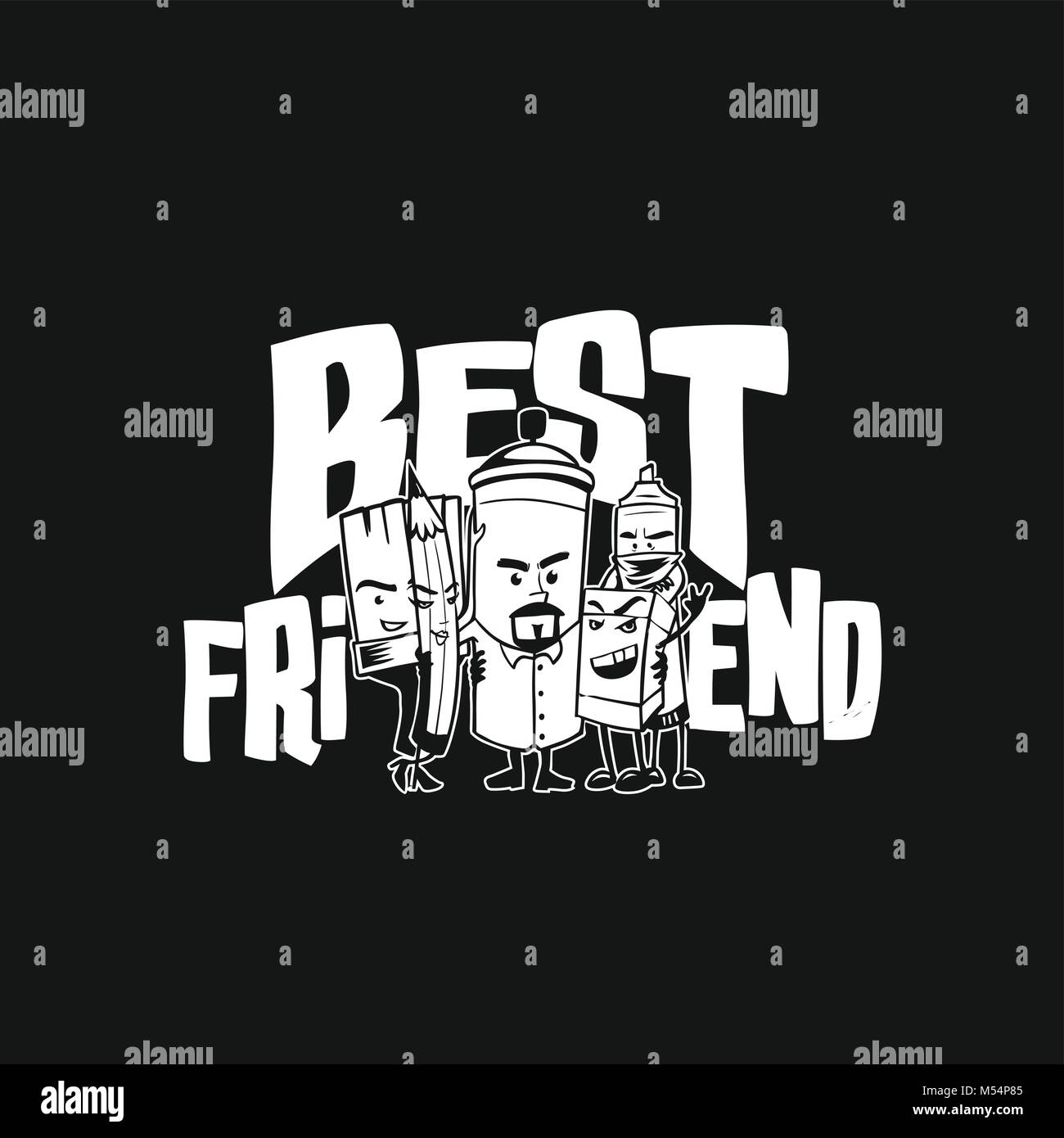 Friends friendship Stock Vector Images - Alamy
