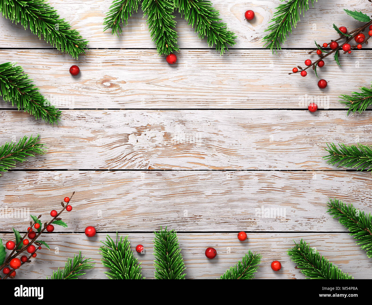3D rendering light christmas wooden background Stock Photo - Alamy