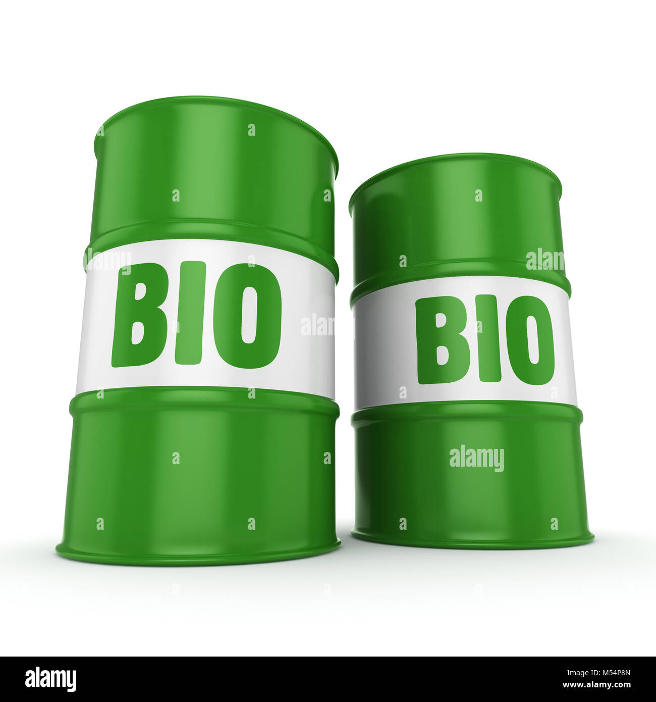3D rendering barrel of biofuels Stock Photo - Alamy