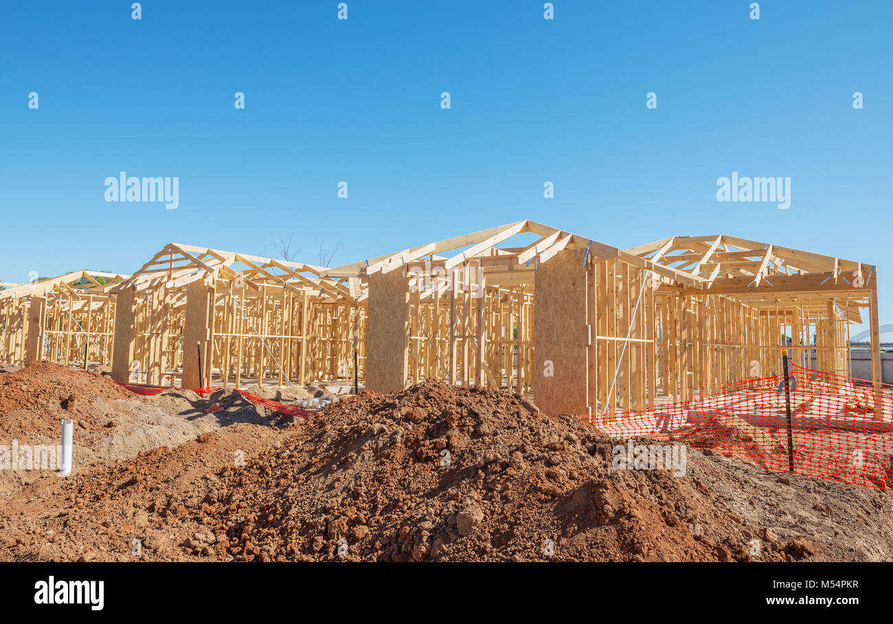 New homes construction Stock Photo - Alamy