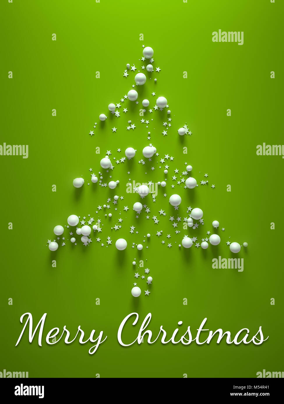 green merry christmas tree Stock Photo - Alamy