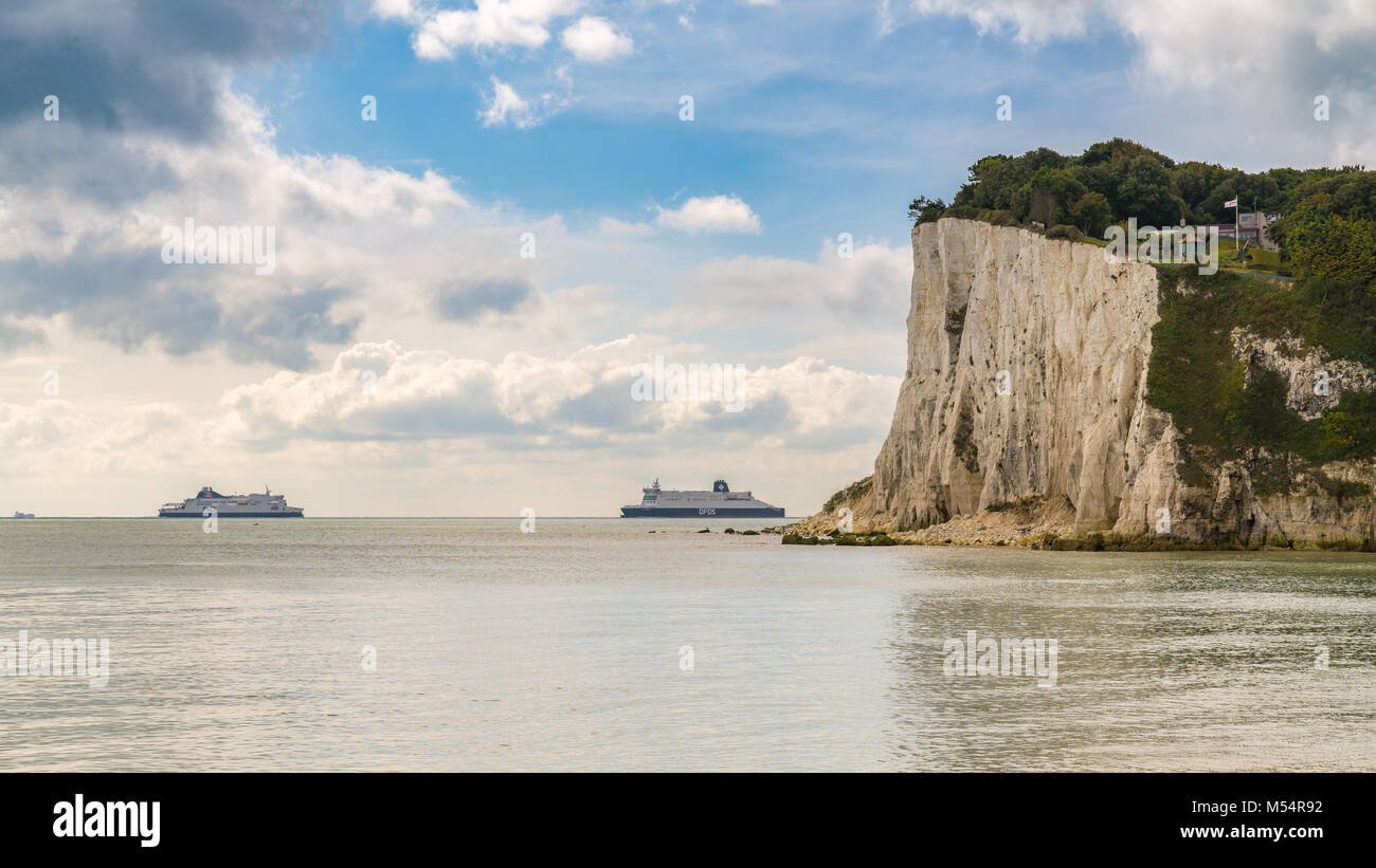 St Margaret's at Cliffe, Kent, England, UK - September 18, 2017: Two ...