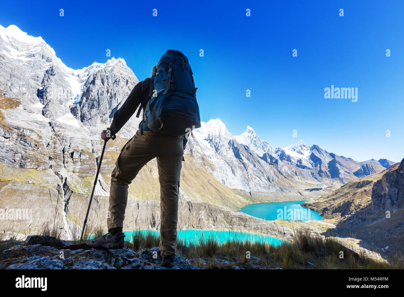 Hike in Peru Stock Photo - Alamy