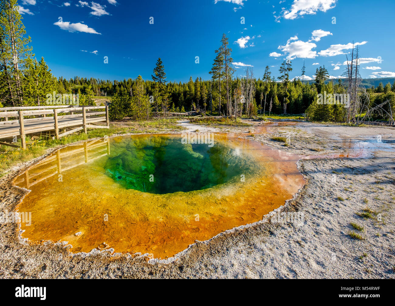 Hot thermal spring in Yellowstone Stock Photo - Alamy