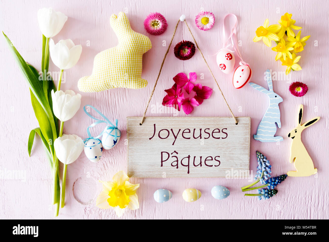 Joyeuses pâques happy easter french hi-res stock photography and images ...