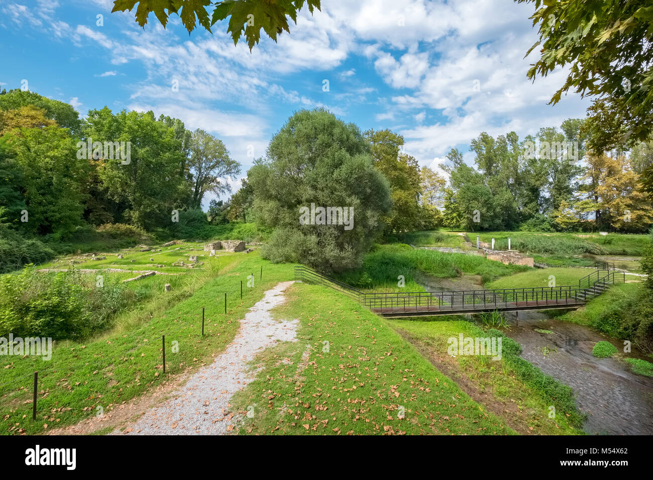Landscape with Temples of Zeus and Goddess Isis at Dion Archeological ...