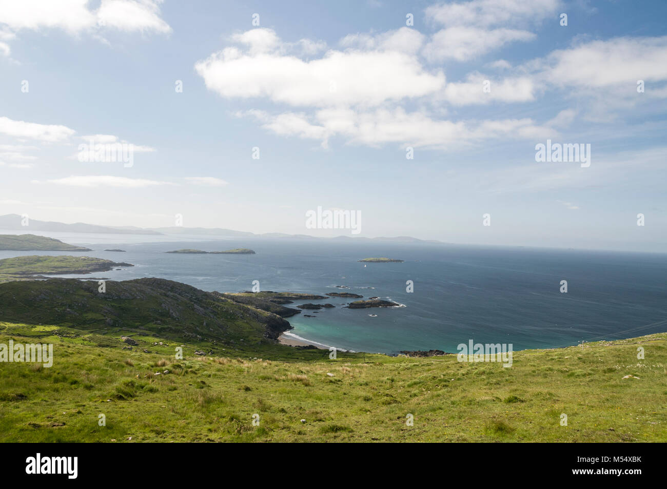 Remote small coves, bays and inlets along the west coast on the Ring of ...