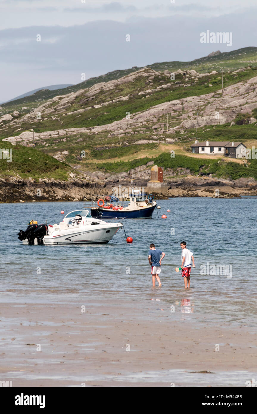 Derrynane beach on the west side of the Ring of Kerry in Southern ...