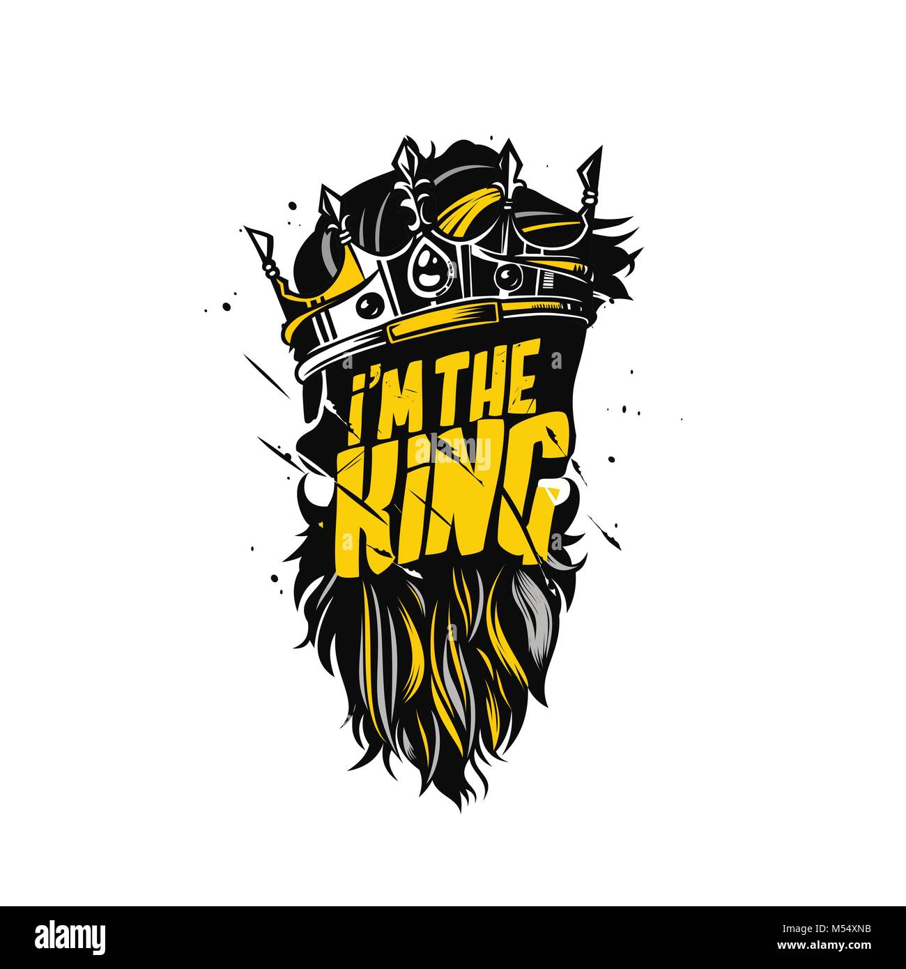 King beard logo Cut Out Stock Images & Pictures - Alamy