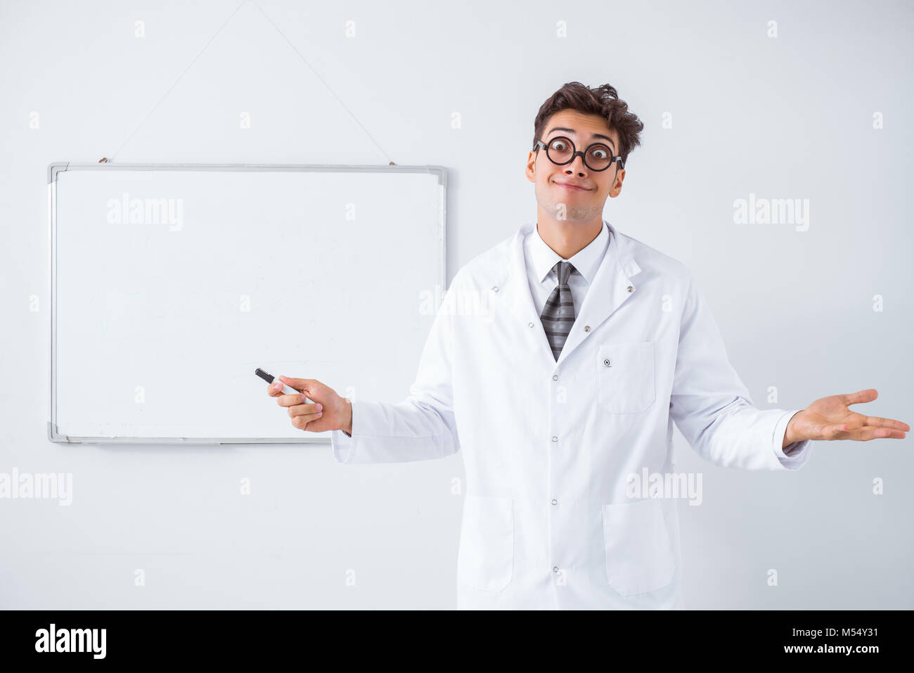 Male doctor making presentation hi-res stock photography and images - Alamy