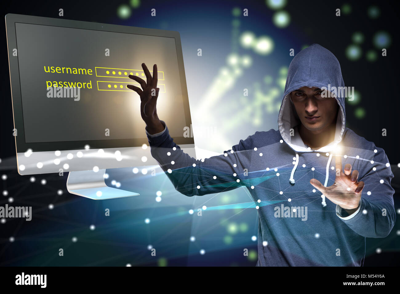 The hooded hacker in data computer security concept Stock Photo - Alamy The hooded hacker in data computer security concept Stock Photo - Alamy