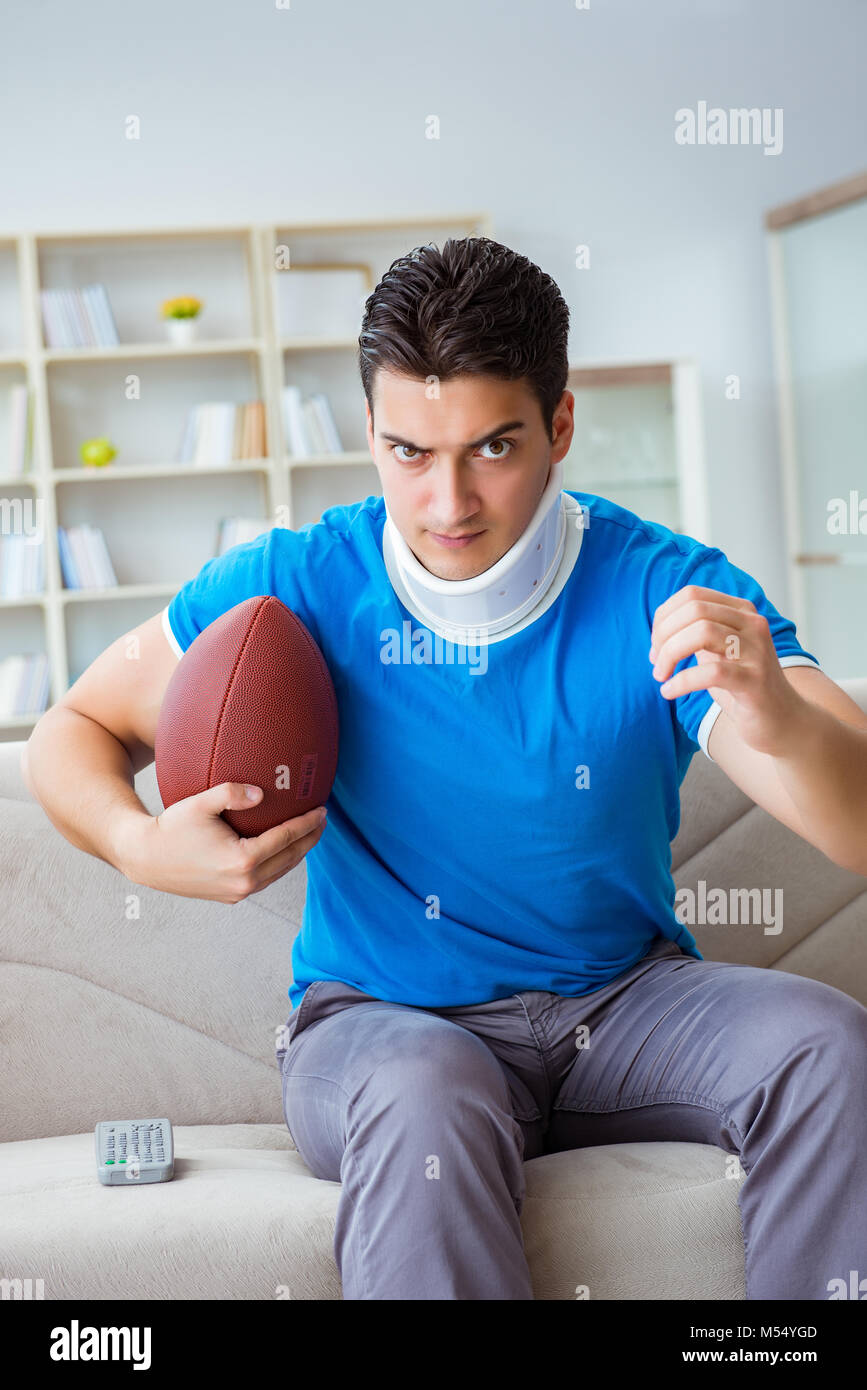 Pain neck brace football hi-res stock photography and images - Alamy
