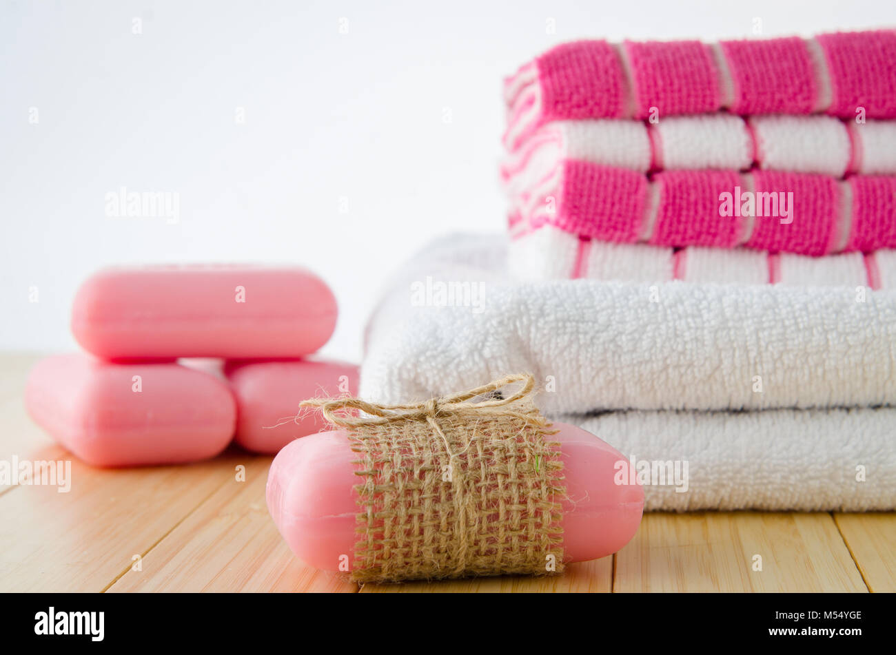 The healthy lifestyle concept with aromatic soaps Stock Photo - Alamy