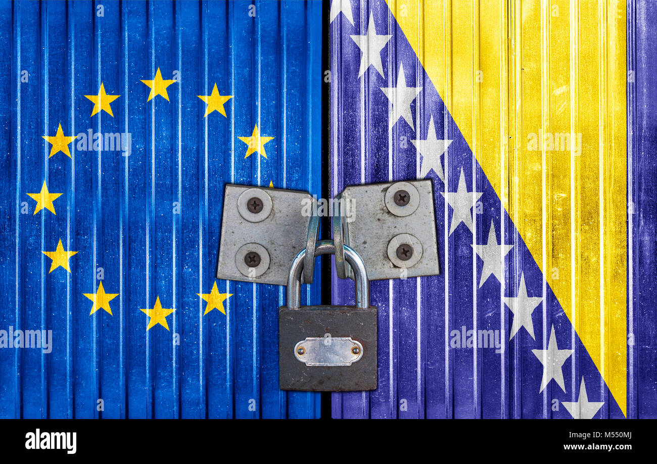 Official flag of bosnia hi-res stock photography and images - Alamy