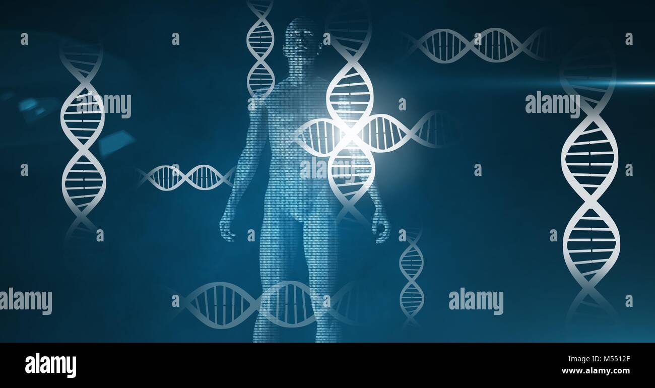 Human genetic science biology interface Stock Photo - Alamy