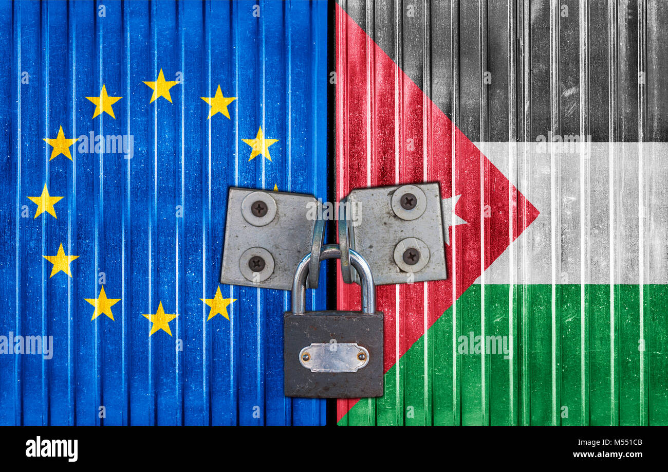 Jordan European Union Flag High Resolution Stock Photography and Images ...