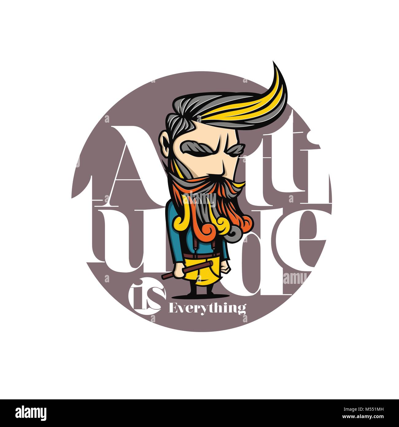 Attitude Stock Vector Images - Alamy