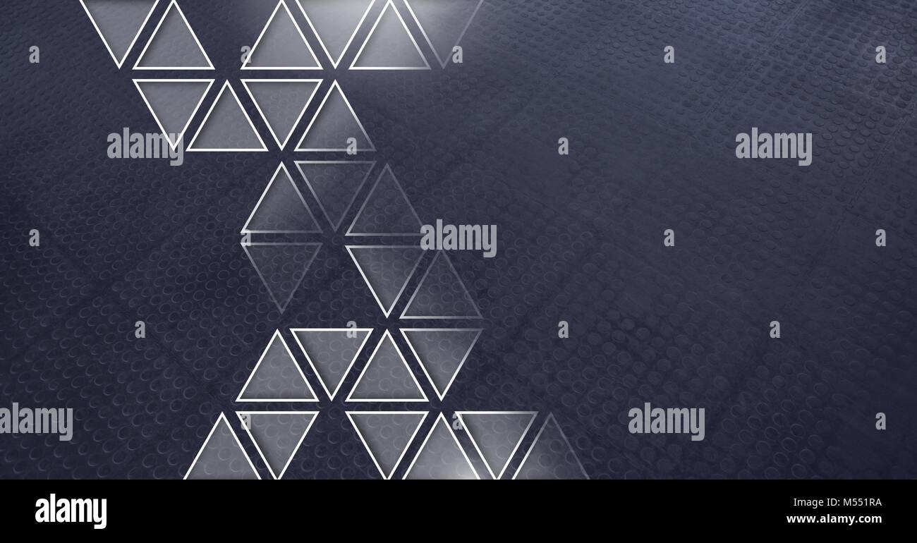 triangle polygons on grey perspective background Stock Photo - Alamy