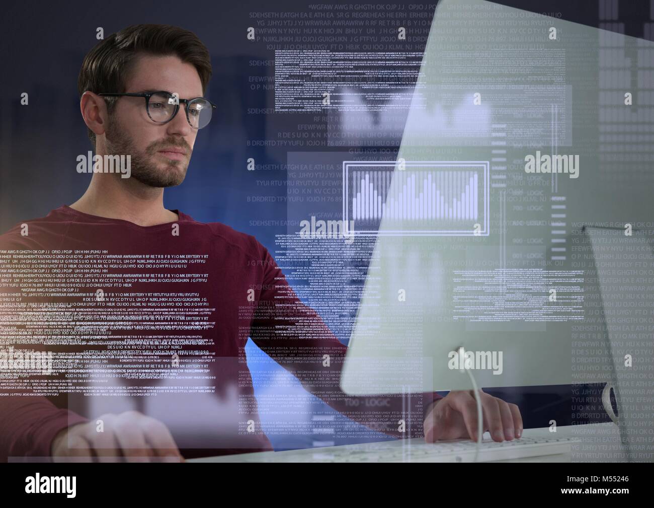 Focus on screen laptop light hi-res stock photography and images - Alamy