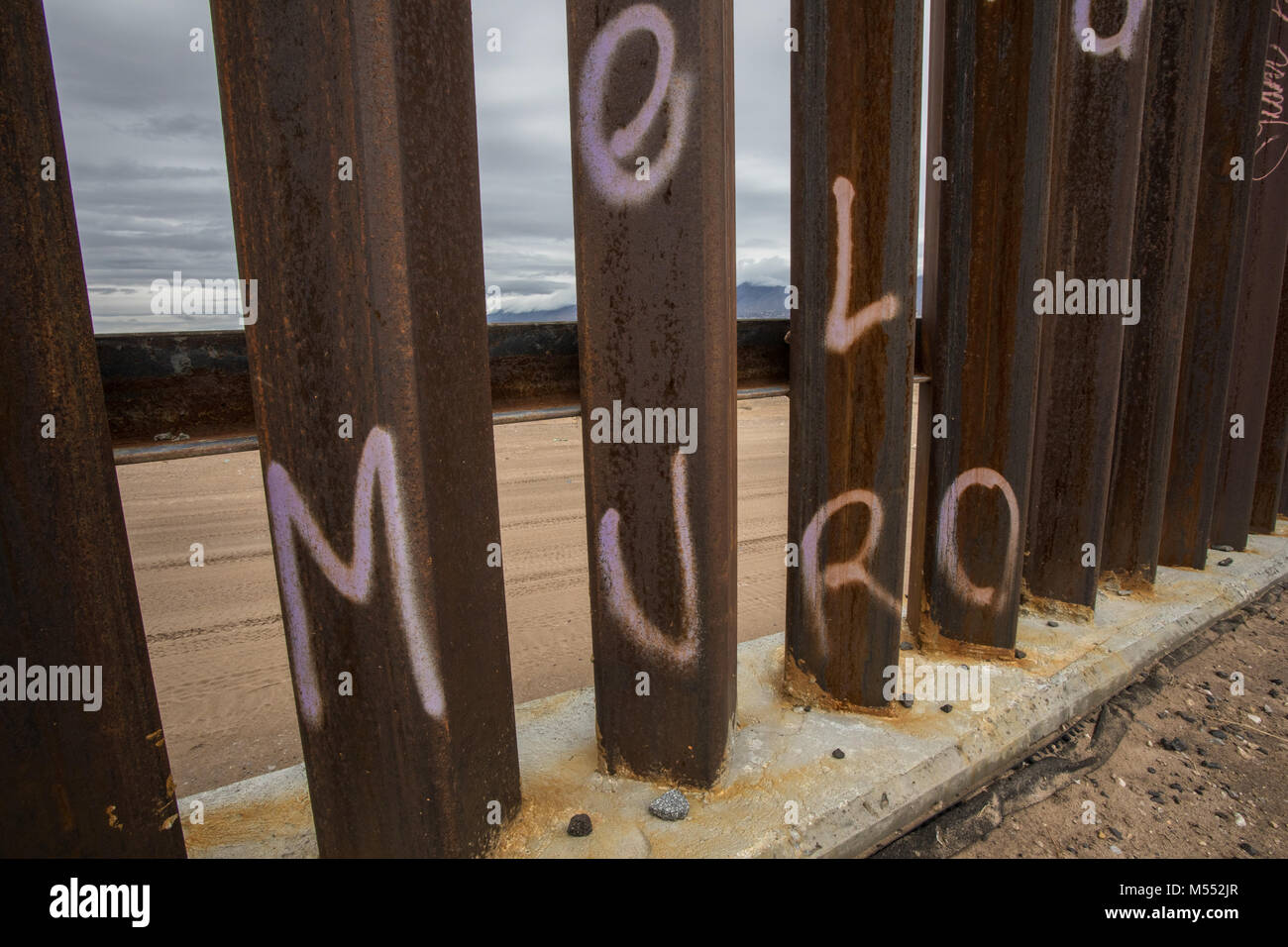 Border Wall on USA-Mexico border between Ciudad Juarez, Chihuahua and ...