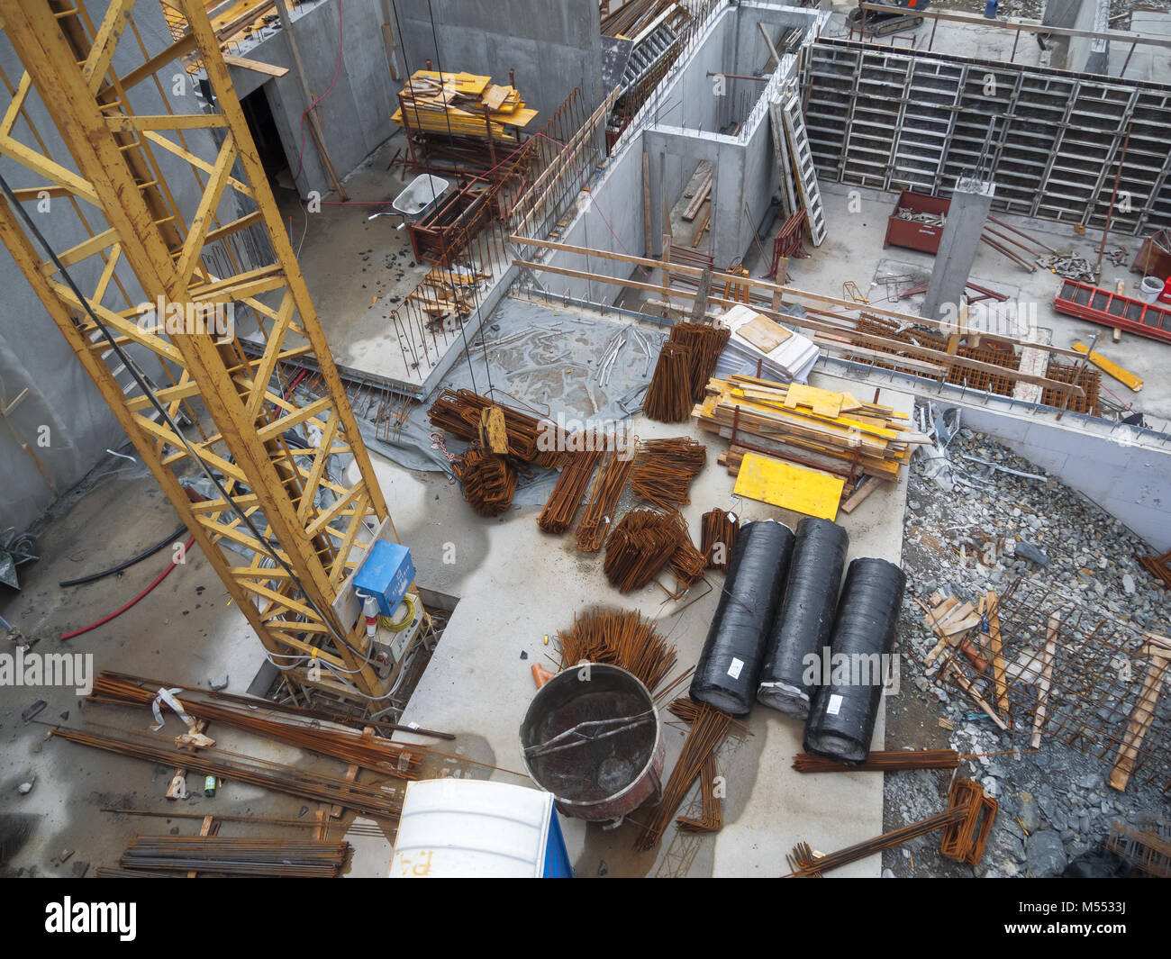 Construction site for Hotel Stock Photo - Alamy