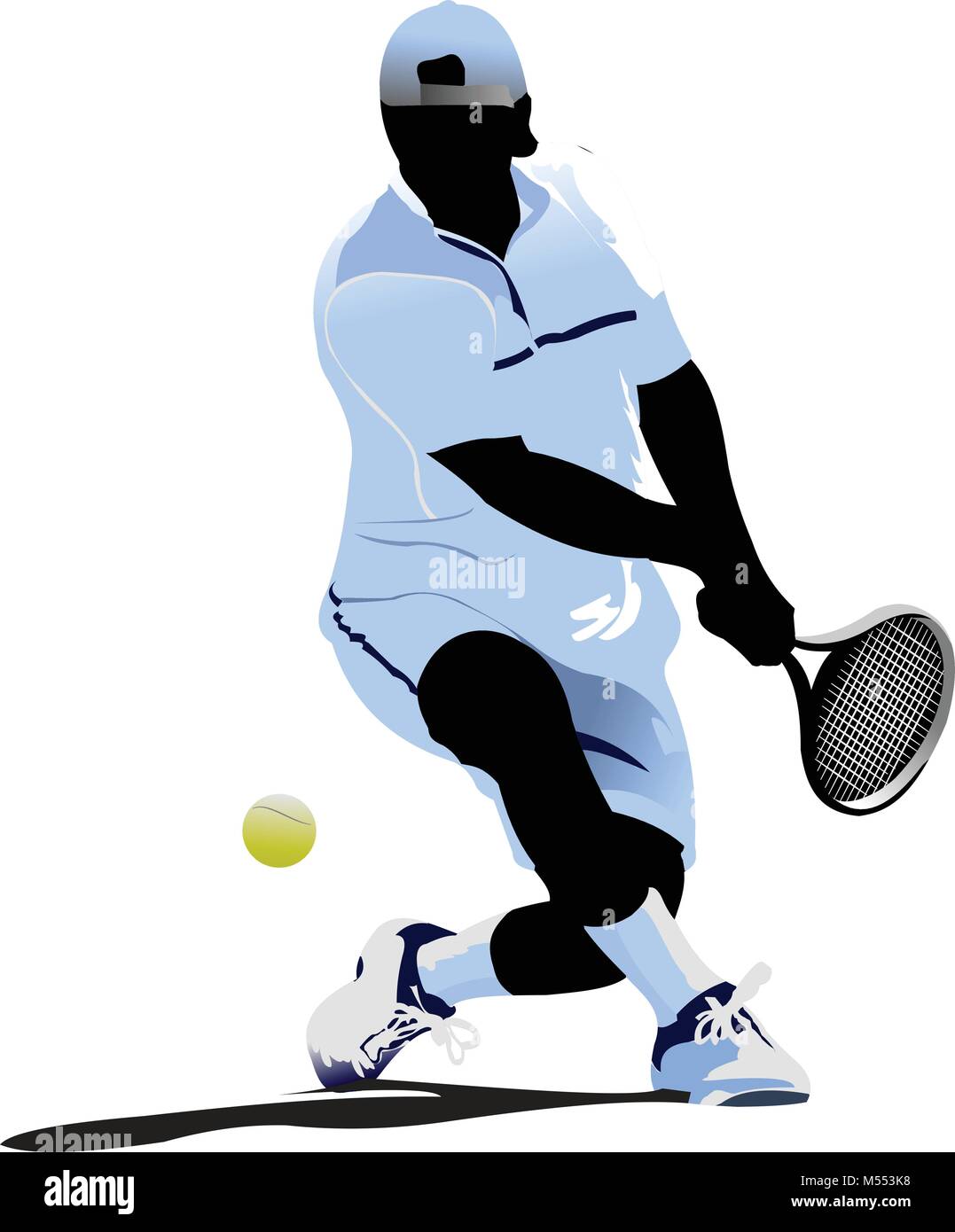 Tennis player. Vector illustration Stock Vector Image & Art - Alamy