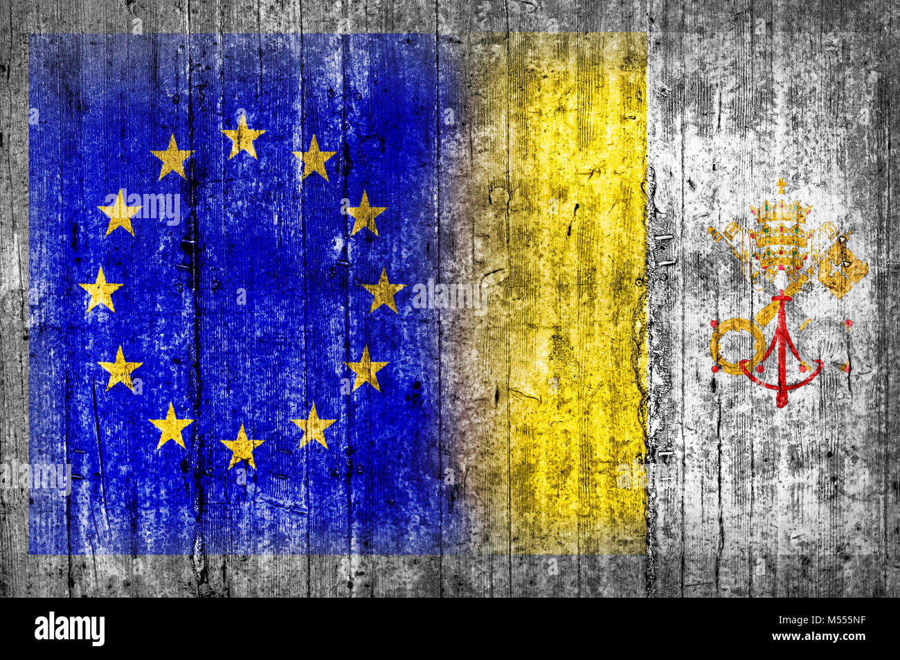 Flag map of vatican hi-res stock photography and images - Alamy