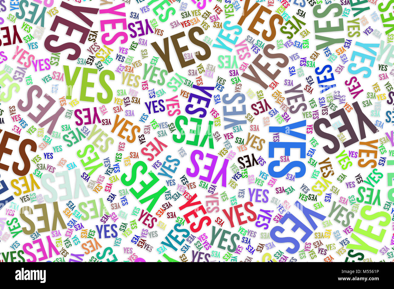 Yes motivation conceptual word cloud for for design wallpaper, texture ...