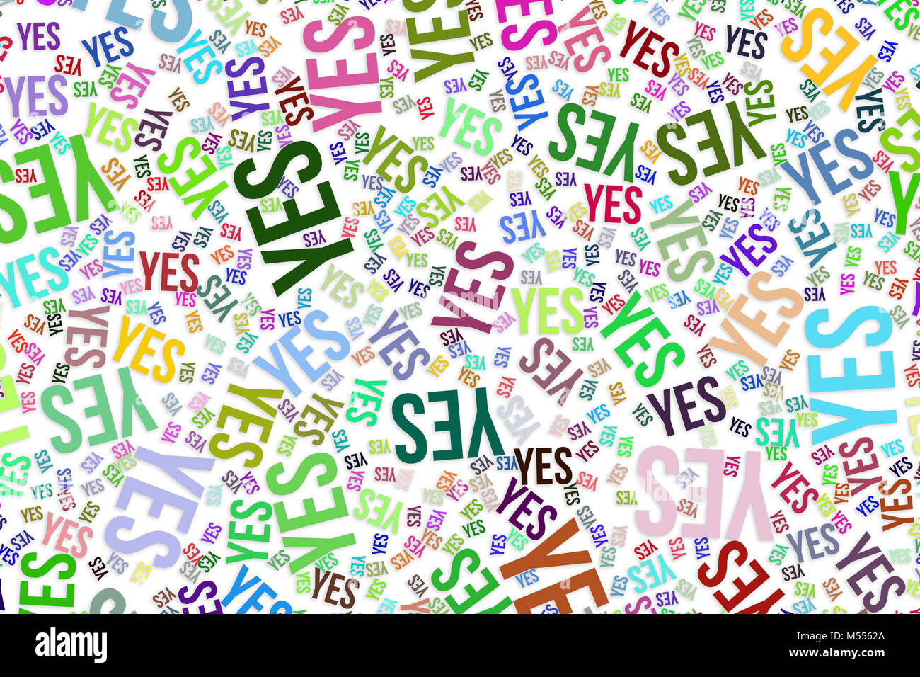 Yes motivation conceptual word cloud for for design wallpaper, texture ...