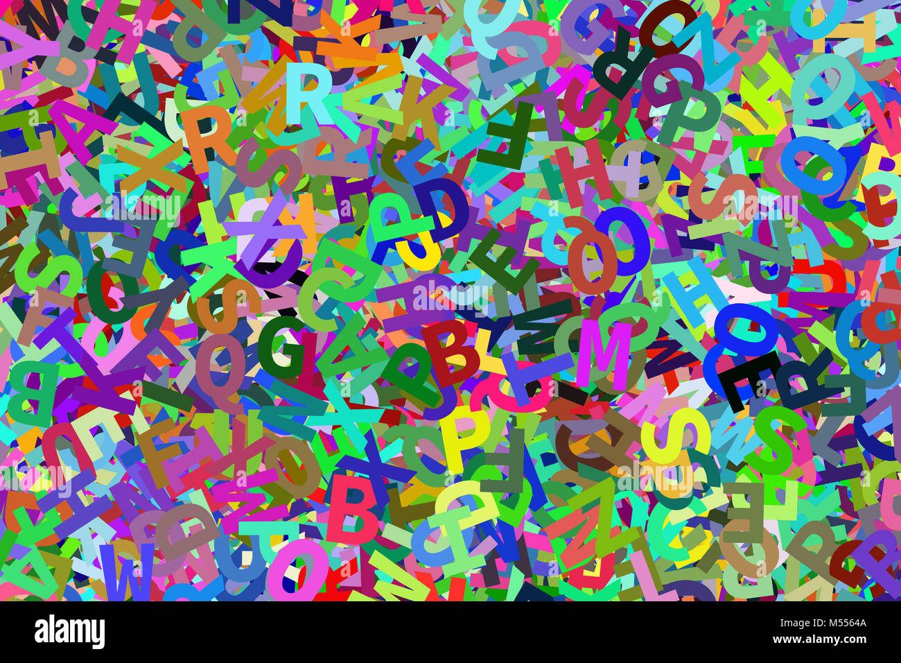 Stack of colorful alphabets letters from A to Z for education or ...