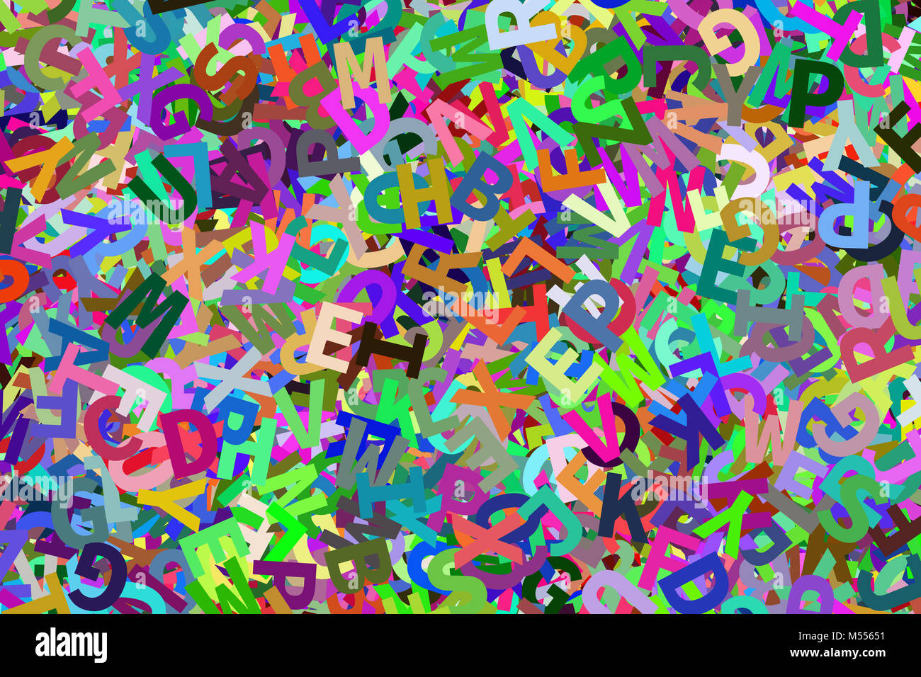 Stack of colorful alphabets letters from A to Z for education or ...