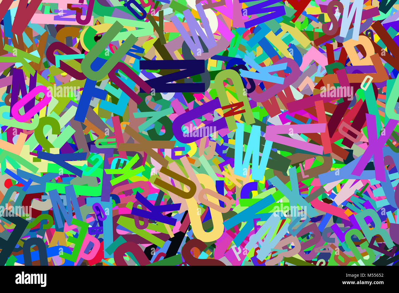 Stack of colorful alphabets letters from A to Z for education or ...