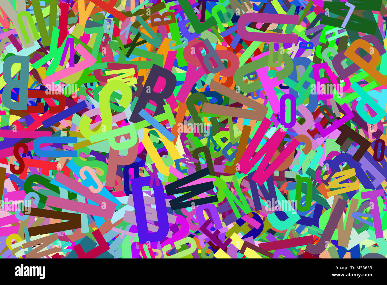 Stack of colorful alphabets letters from A to Z for education or ...