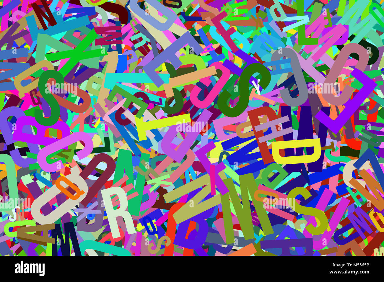 Stack of colorful alphabets letters from A to Z for education or ...